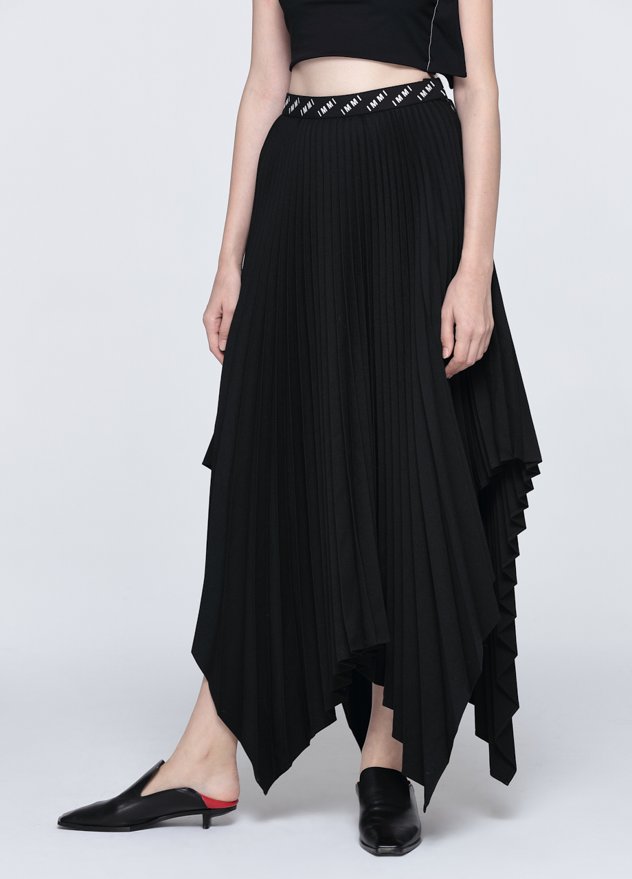 Pleated wool handkerchief skirt - I M M I