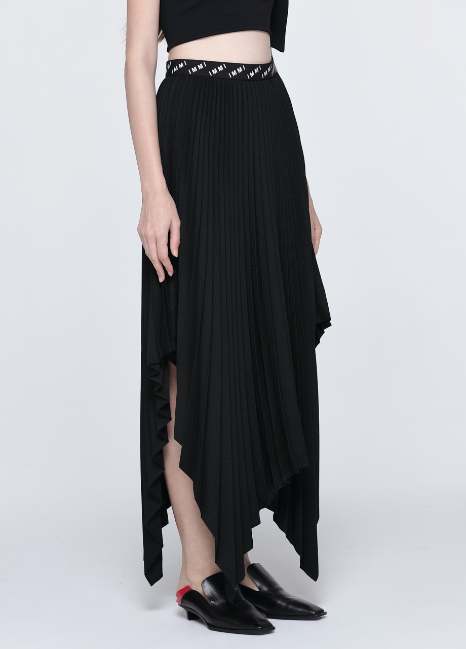 Pleated wool handkerchief skirt - I M M I