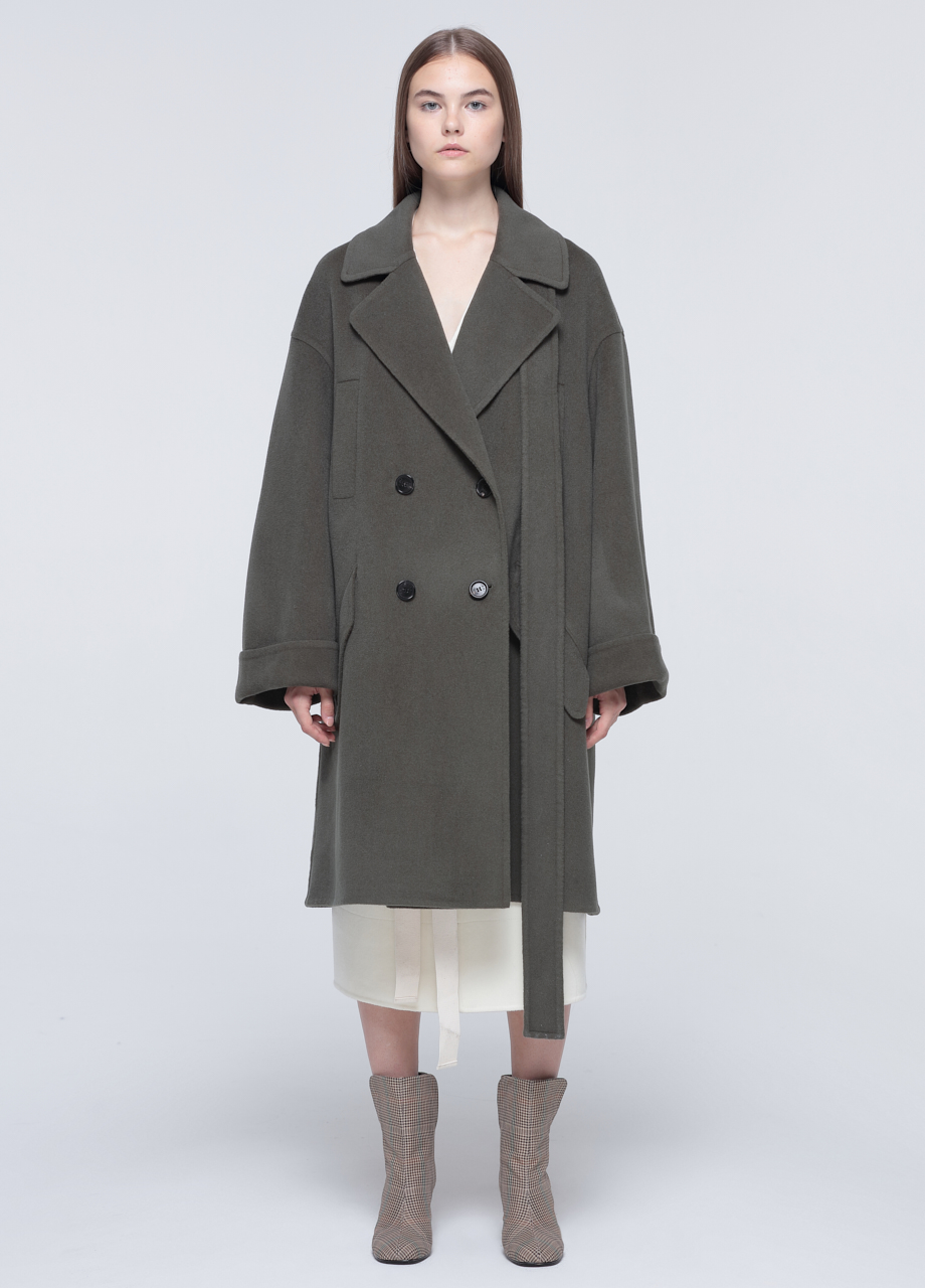 Double-breasted wool coat - I M M I