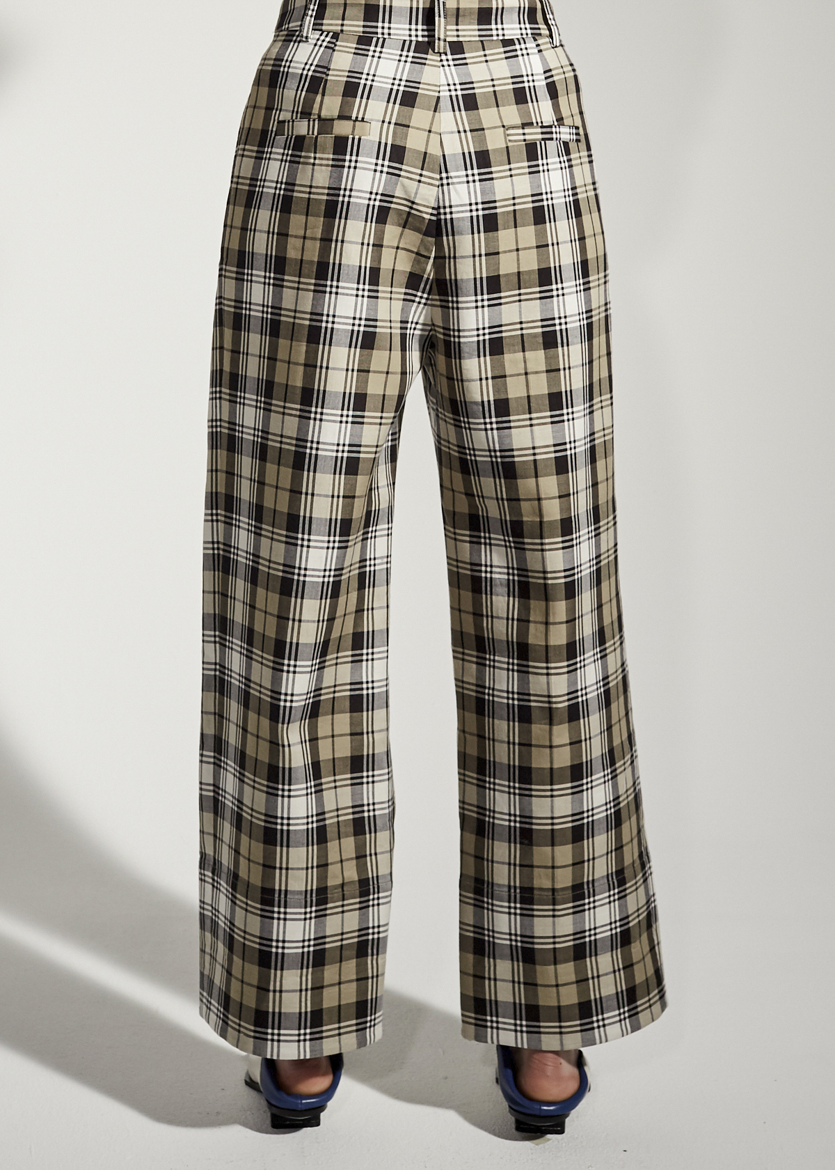 High-rise checker pants - I M M I