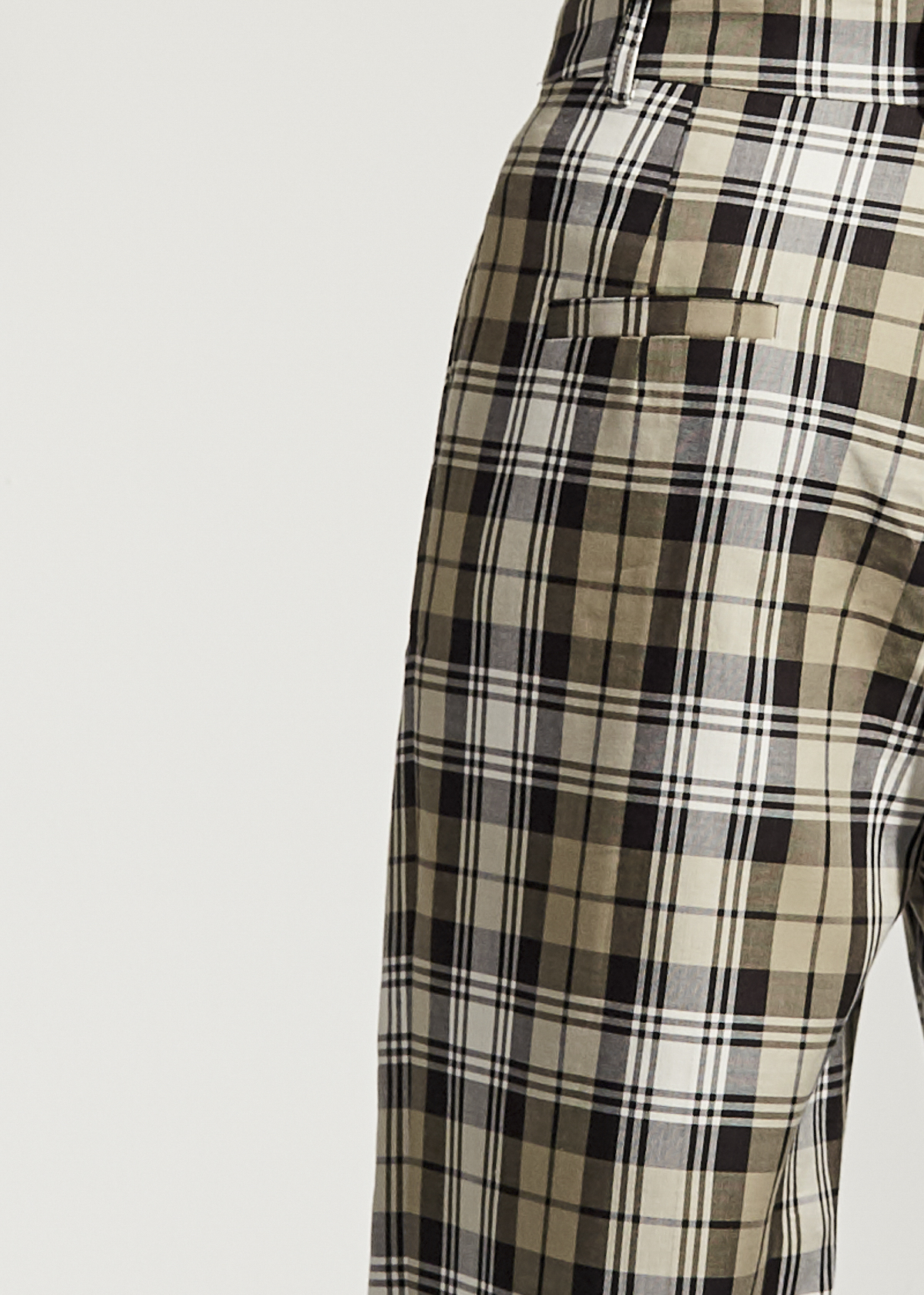 High-rise checker pants - I M M I