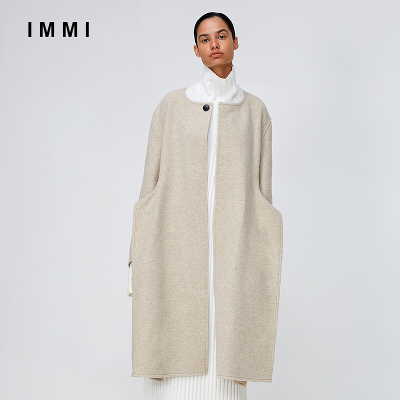 Double faced side slit coat182CO023X - I M M I